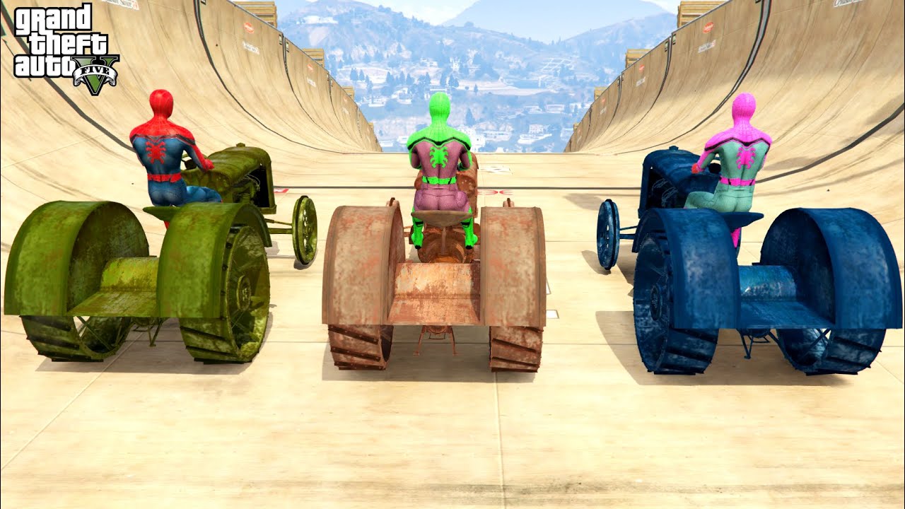 Spider-Man vs Hardest Ramps in GTA 5 ( GTA 5 Spider-Man Ramp Challenge ...