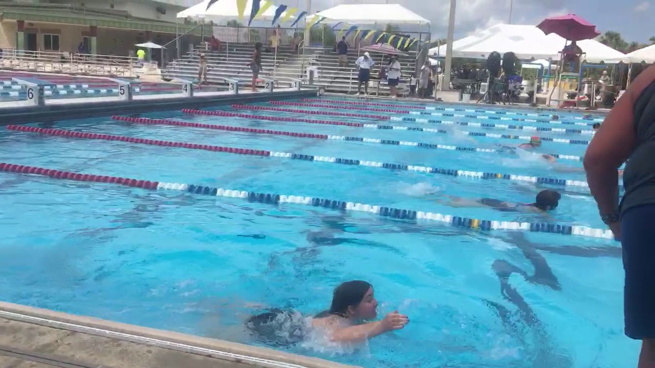 Jennifer Swimming 25M Freestyle Area Meet 2018 - YouTube