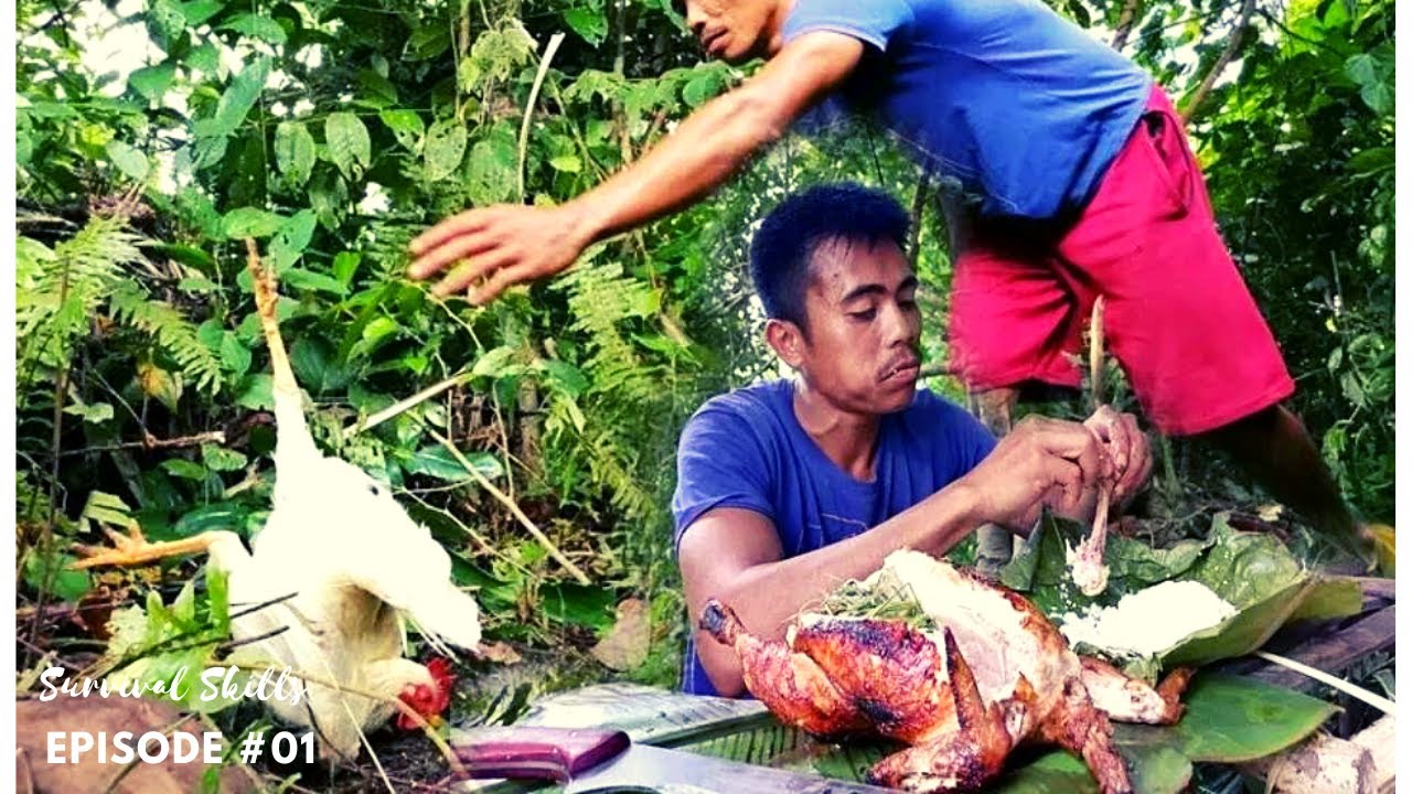 Episode #01 : Survival Skills /Trap& cook Chicken In the forest - YouTube