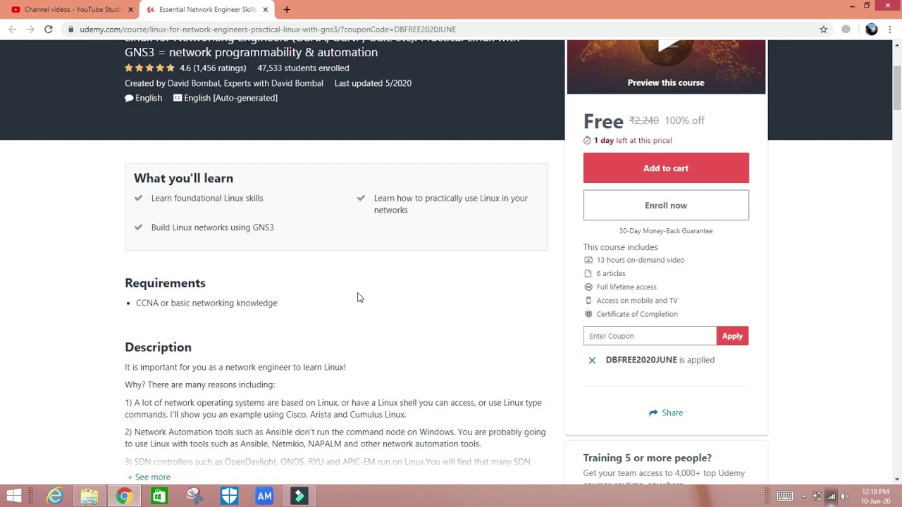 Linux for Network Engineers: Practical Linux with GNS3 - YouTube