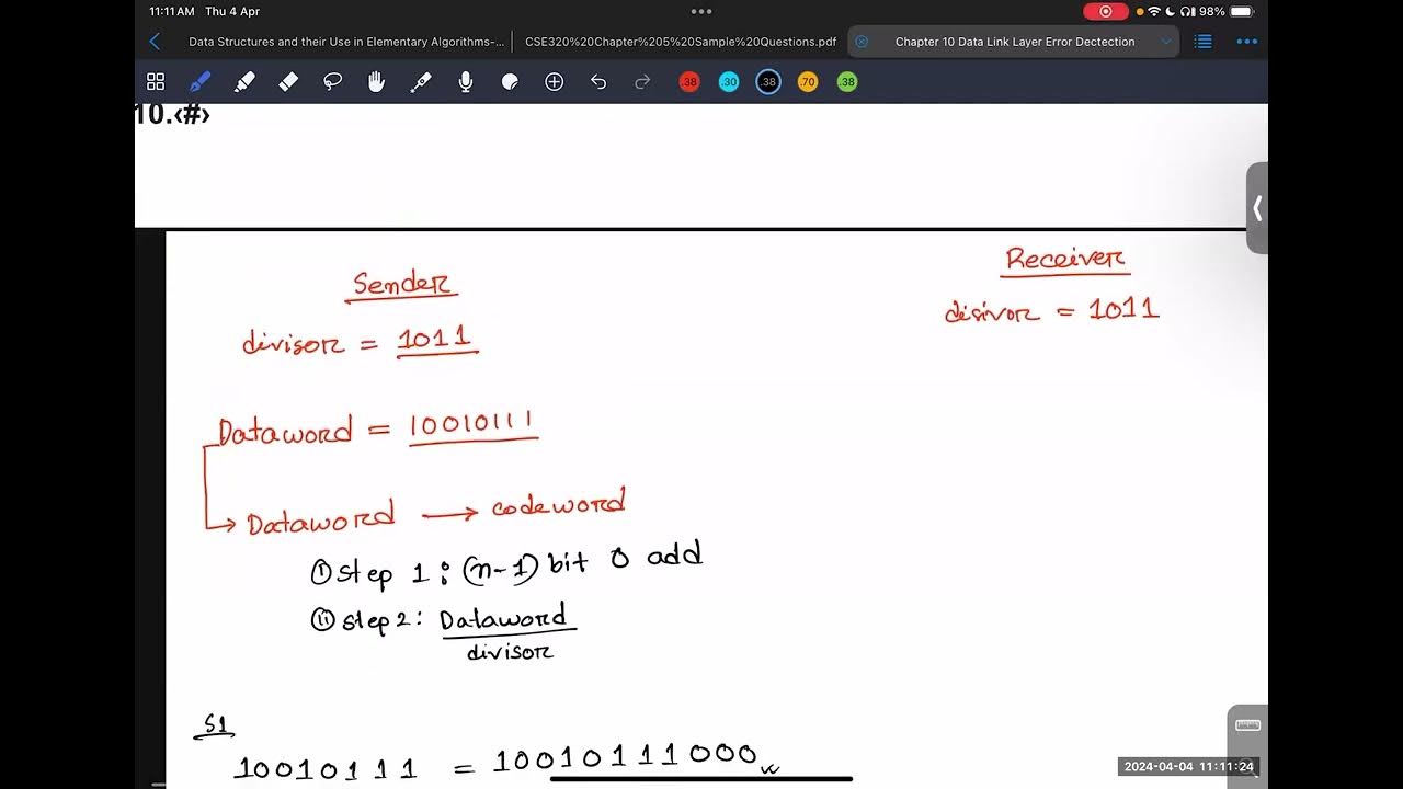 CSE320: Cyclic Redundancy Check (CRC) - YouTube