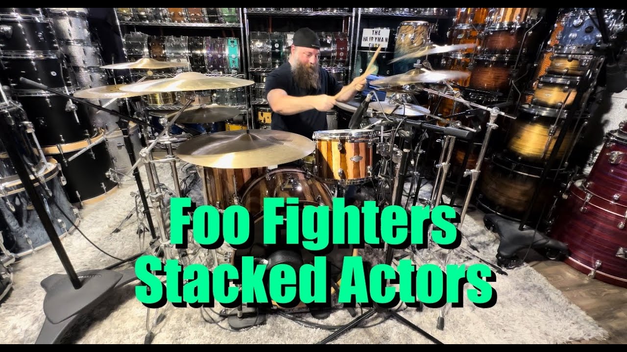 Foo Fighters Stacked Actors @foofighters #drumcover - YouTube