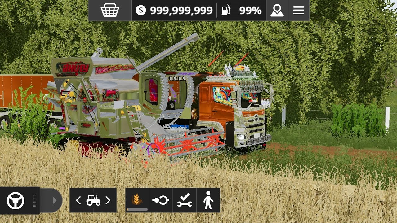 EP.403 FS20 เล่นแบบชีวิตจริง รถเกี่ยวสมบุญพัฒนา2020ตู้แอร์VIP | Farming ...