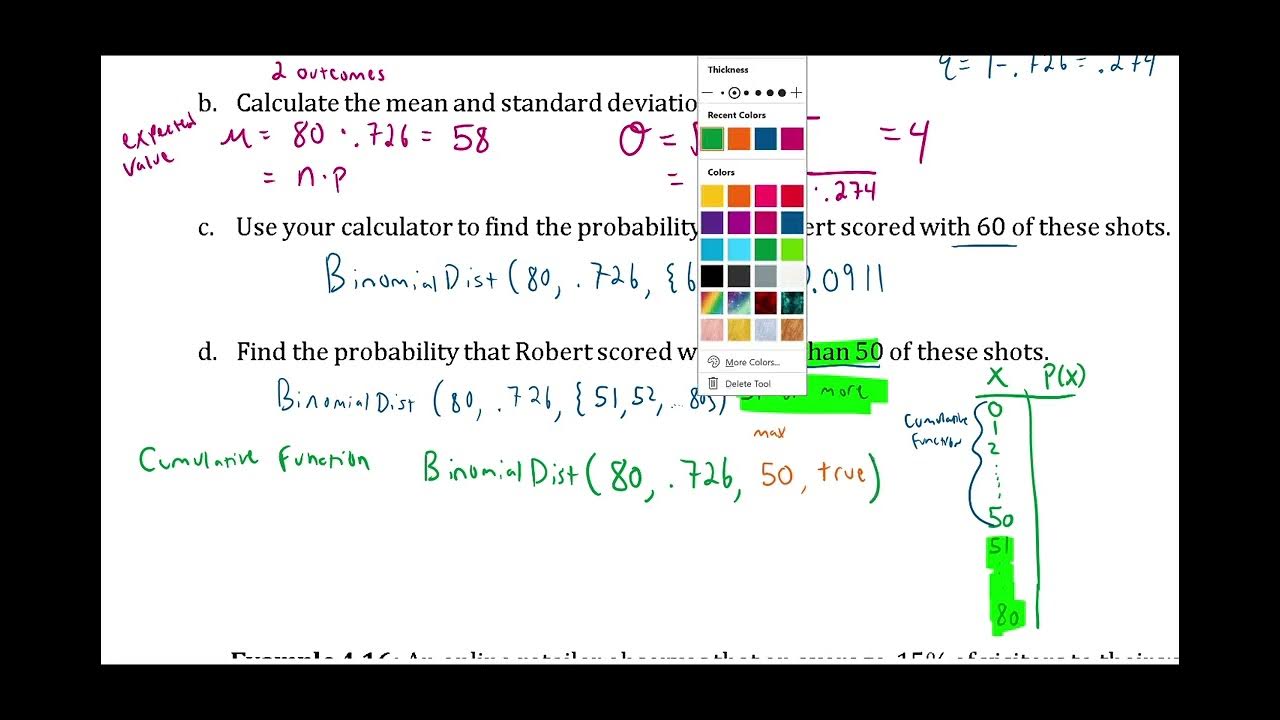Brief Binomial Probability Distribution examples for exact and ...