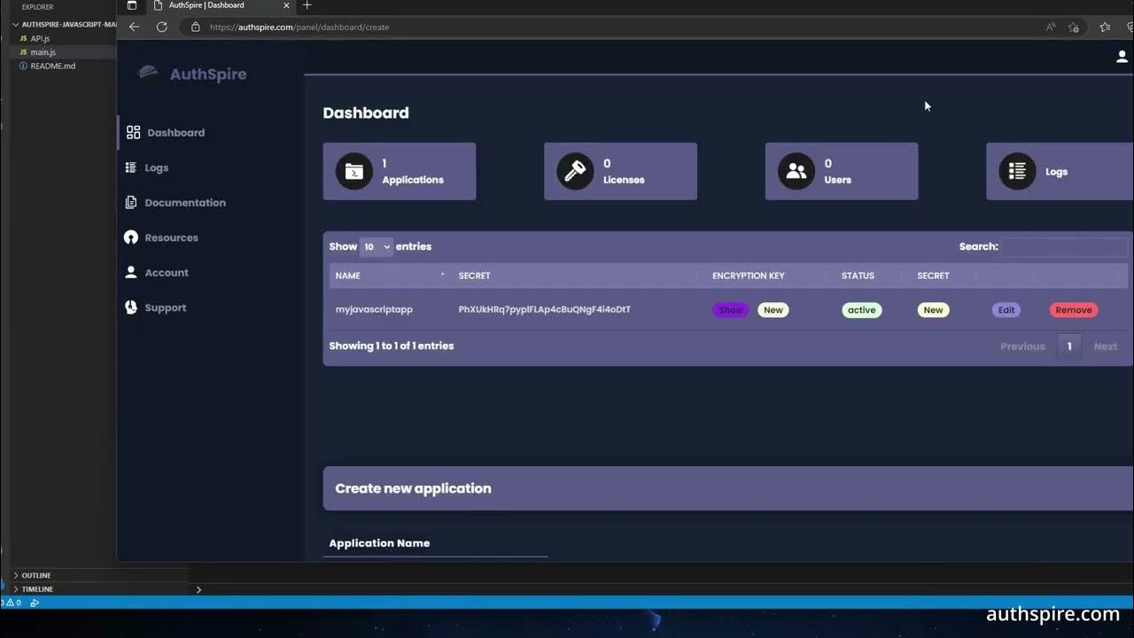 🔑 LICENSE & SECURE YOUR JAVASCRIPT (JS) APPLICATION WITH AUTHSPIRE FOR FREE! - YouTube