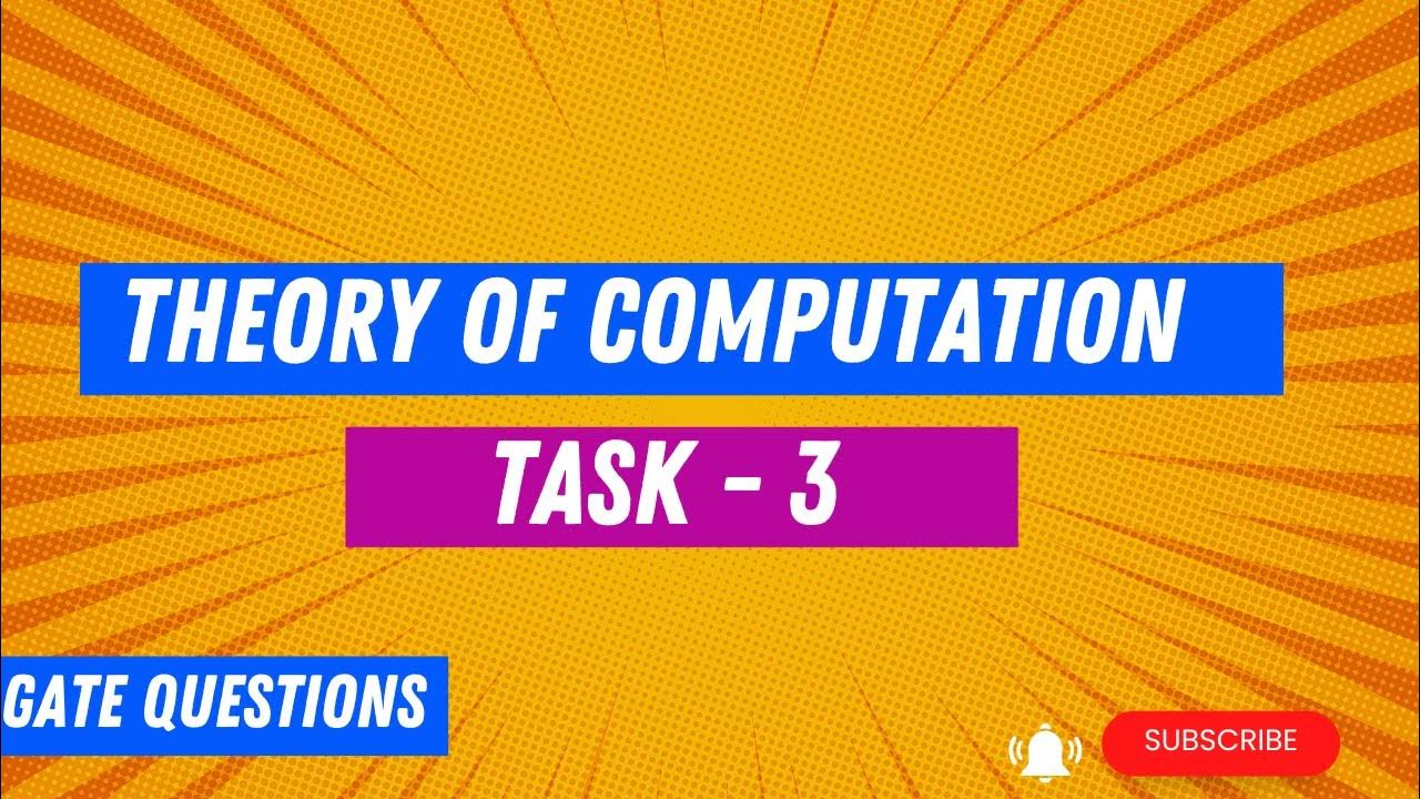 Theory of Computation Question 19 - YouTube