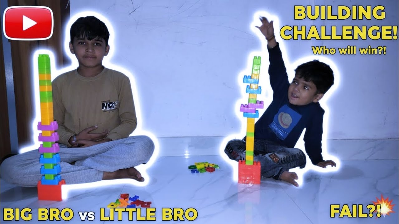 BIG BRO vs LITTLE BRO: Building Blocks Challenge! (Who Wins?!) ||# ...