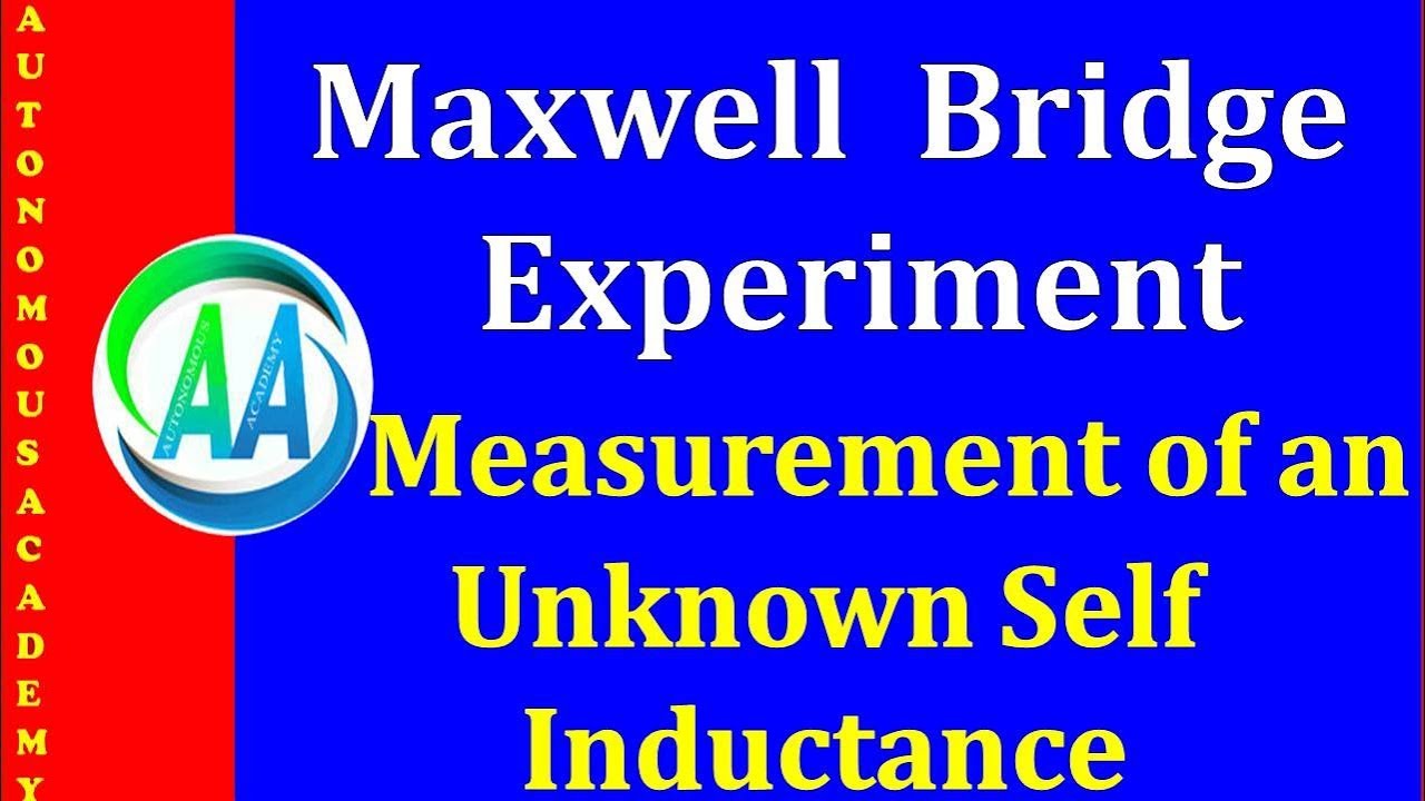 Maxwell Bridge Experiment - YouTube