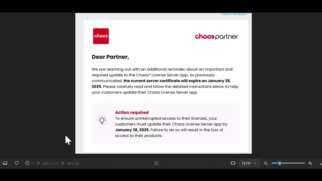 Cómo actualizar su licencia de Chaos (V-Ray, Enscape, Corona, y otros ...