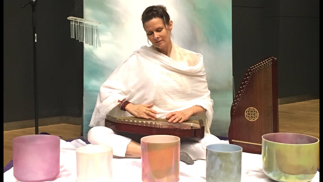 Shelly Reef Live ~ One hour Sound Healing with Harp and Crystal Bowls ...