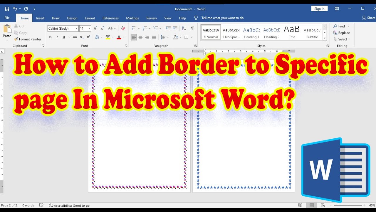 How To Add Border To Specific Page In Microsoft Word How To Create Border In Ms Word YouTube how-to-add-border-to-specific-page-in-microsoft-word-how-to-create-border-in-ms-word-youtube