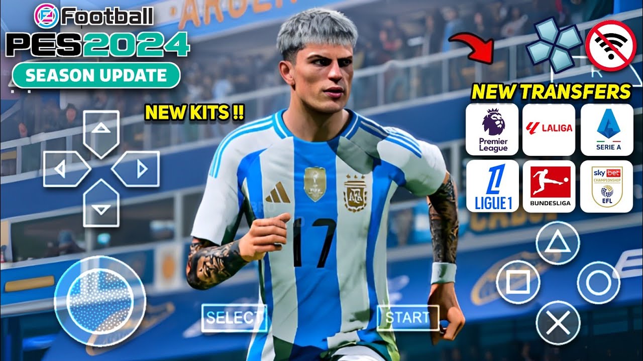 Rilis Update ! eFootball PES 2024 PSP New Transfers, Real Face, New ...