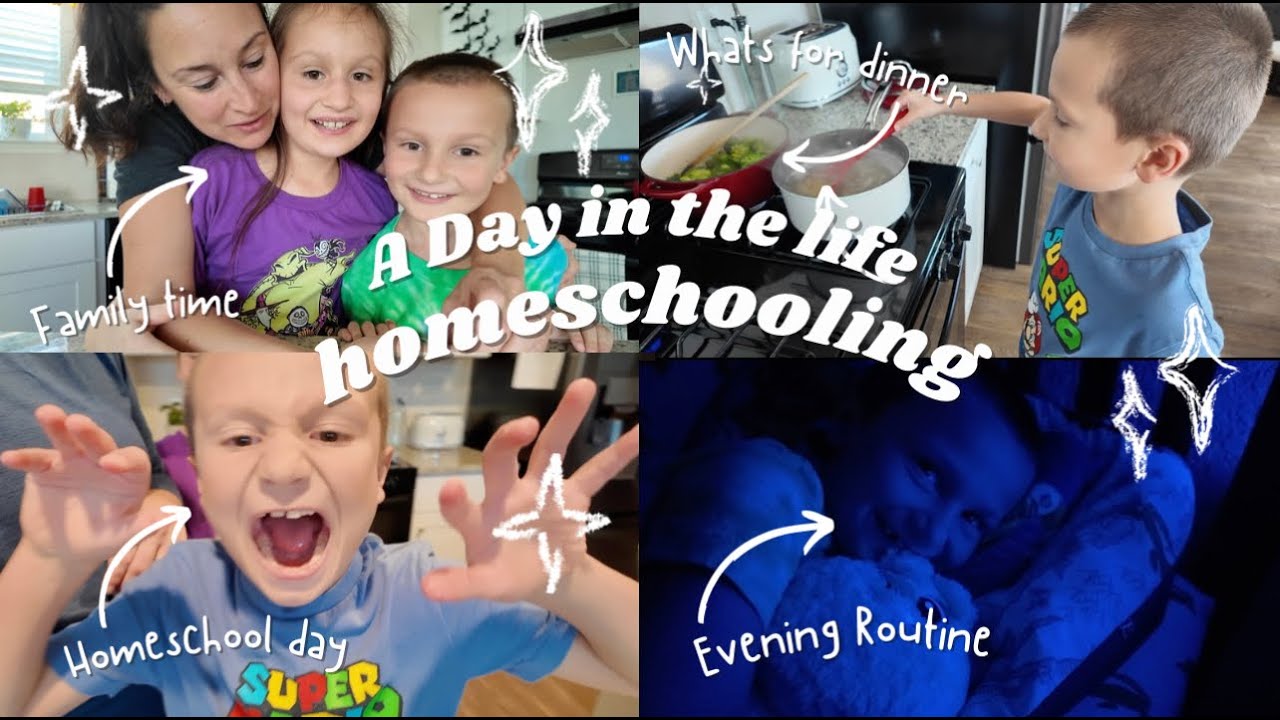 Homeschool Family Evening Routine | A Day in the Life of a Homeschool ...