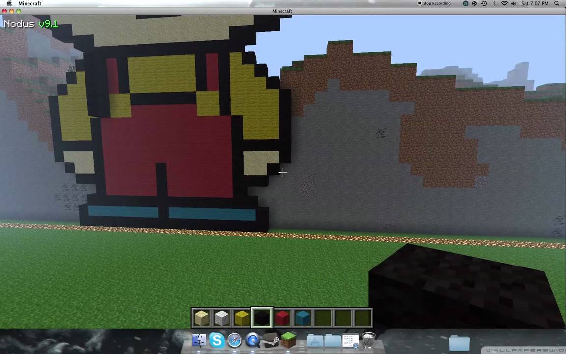 Stewie statue tutorial part 1 pixel art - YouTube