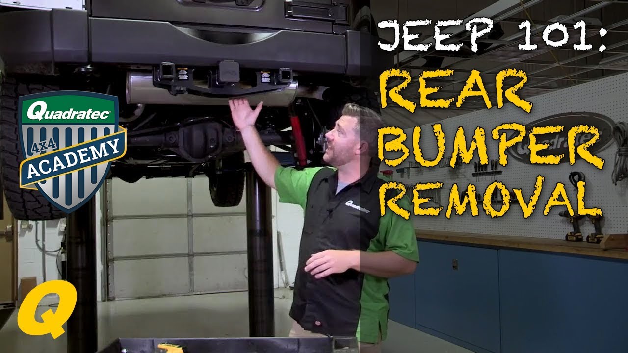 How to Remove Factory Rear Bumper on Your Jeep Wrangler JK - YouTube