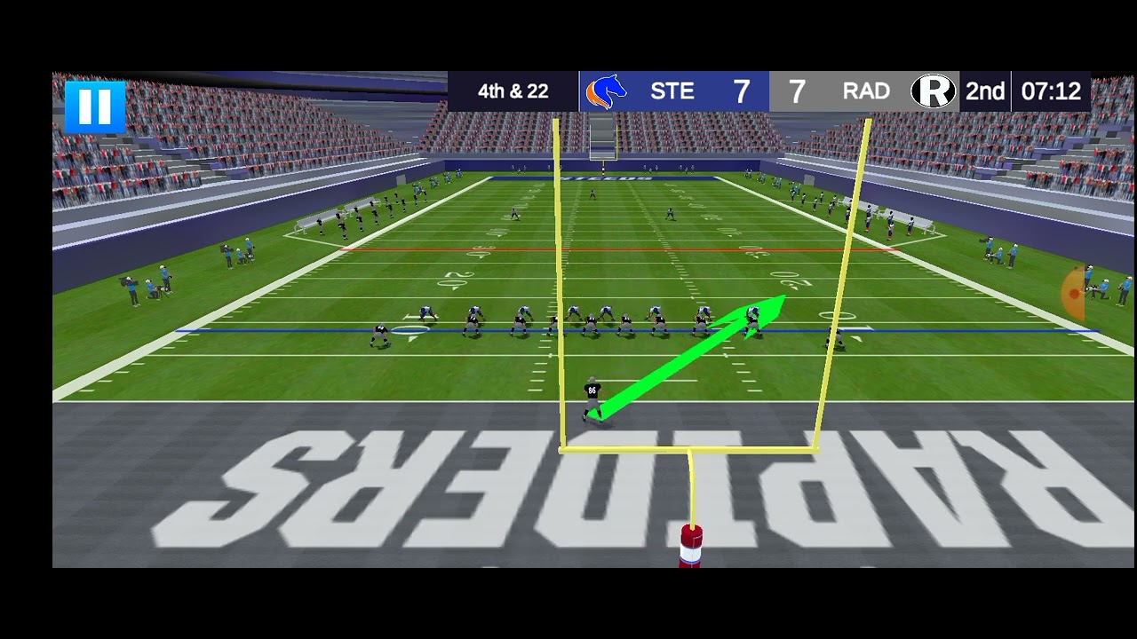 American Football 3D STE VS RAD - YouTube