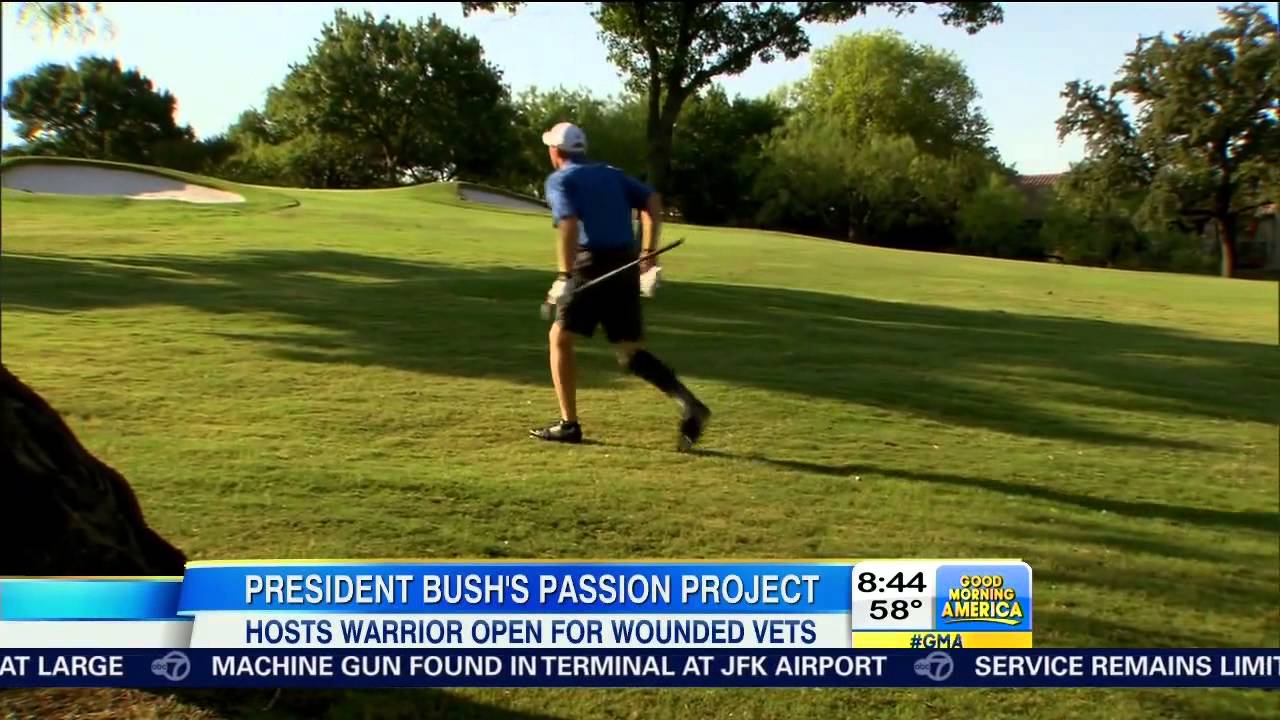 President George W. Bush Uses Golf Tournament to Help Wounded Veterans ...