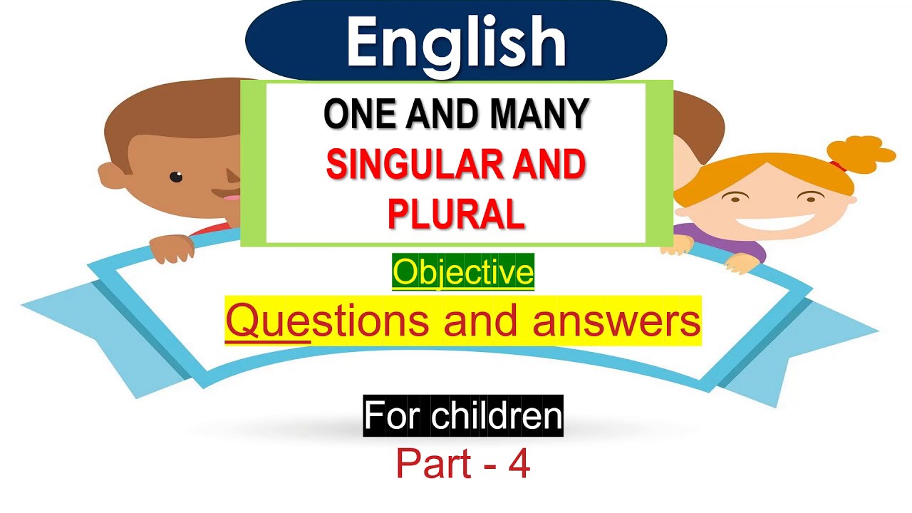 singular and plural one and many for children | kids - YouTube
