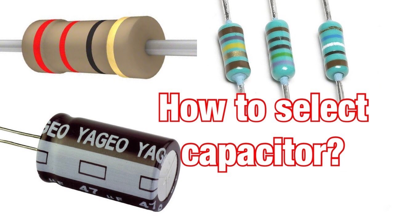 How to select resistance and capacitor from E-Rows (E-Reihen)چگونه خازن ...
