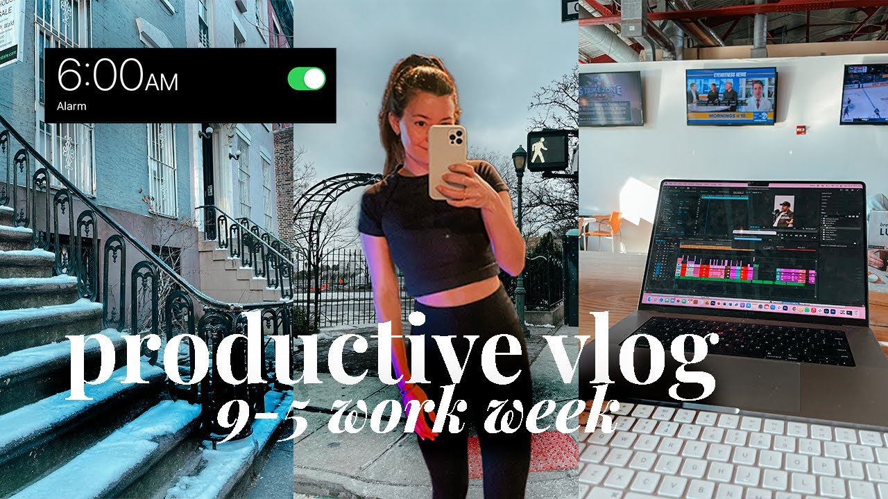 9-5 work week in NYC vlog | working for Dear Media & balancing side hustles - YouTube