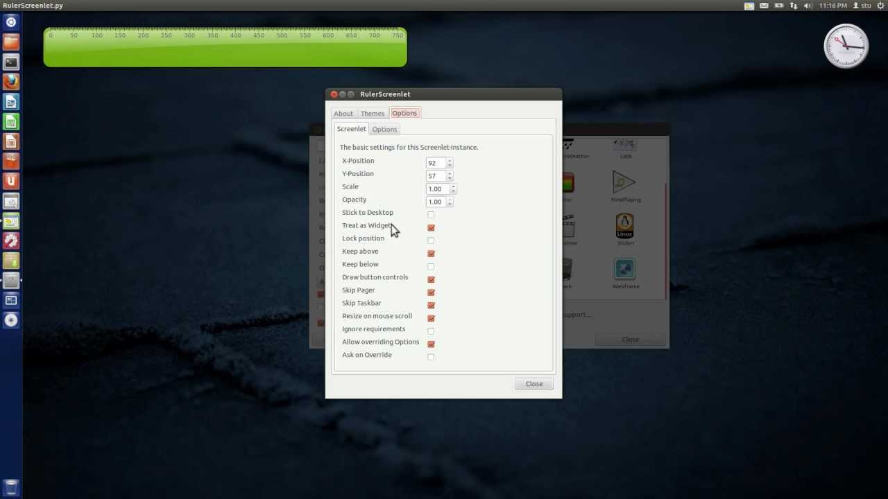 How To Set Up A Widget Layer Ubuntu in 12.04 - YouTube