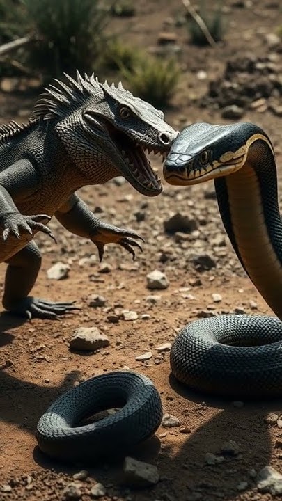 Wild Clash Chronicles: Komodo Dragon vs. King Cobra - Venom vs. Venom ...