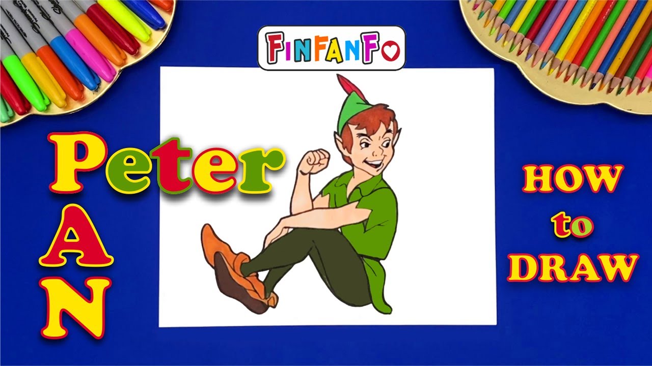 How to draw Peter Pan I Draw Disney characters I Boy drawing - YouTube