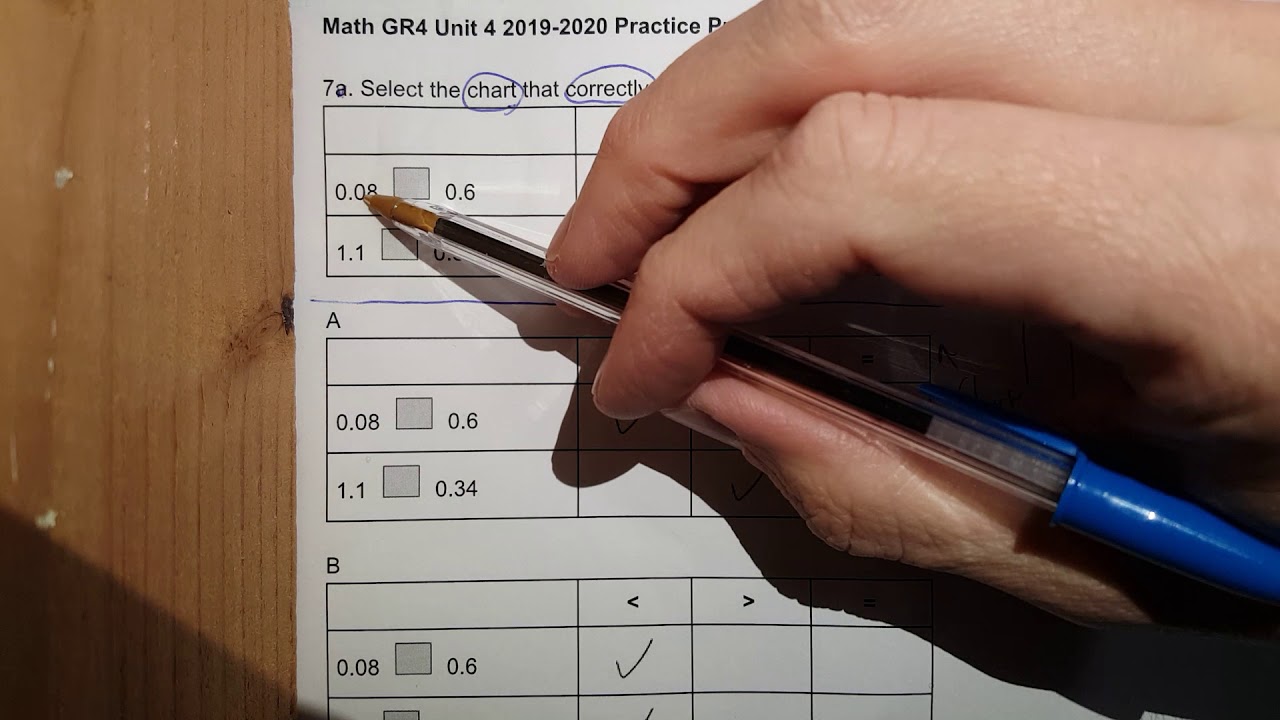 4NF7 #7 (comparing decimals) - YouTube