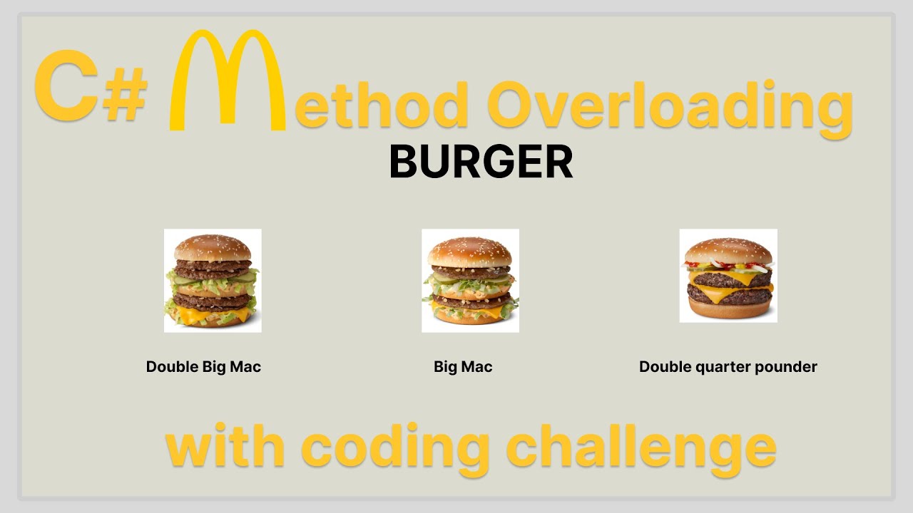 C# Method Overloading under 8 minutes with practical example and coding ...