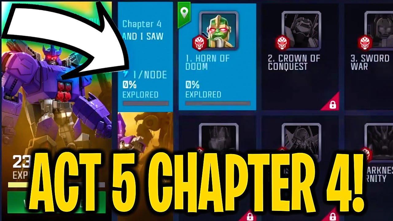 ACT 5 CHAPTER 4 (FULL) GAMEPLAY! - Transformers Forged To Fight - YouTube