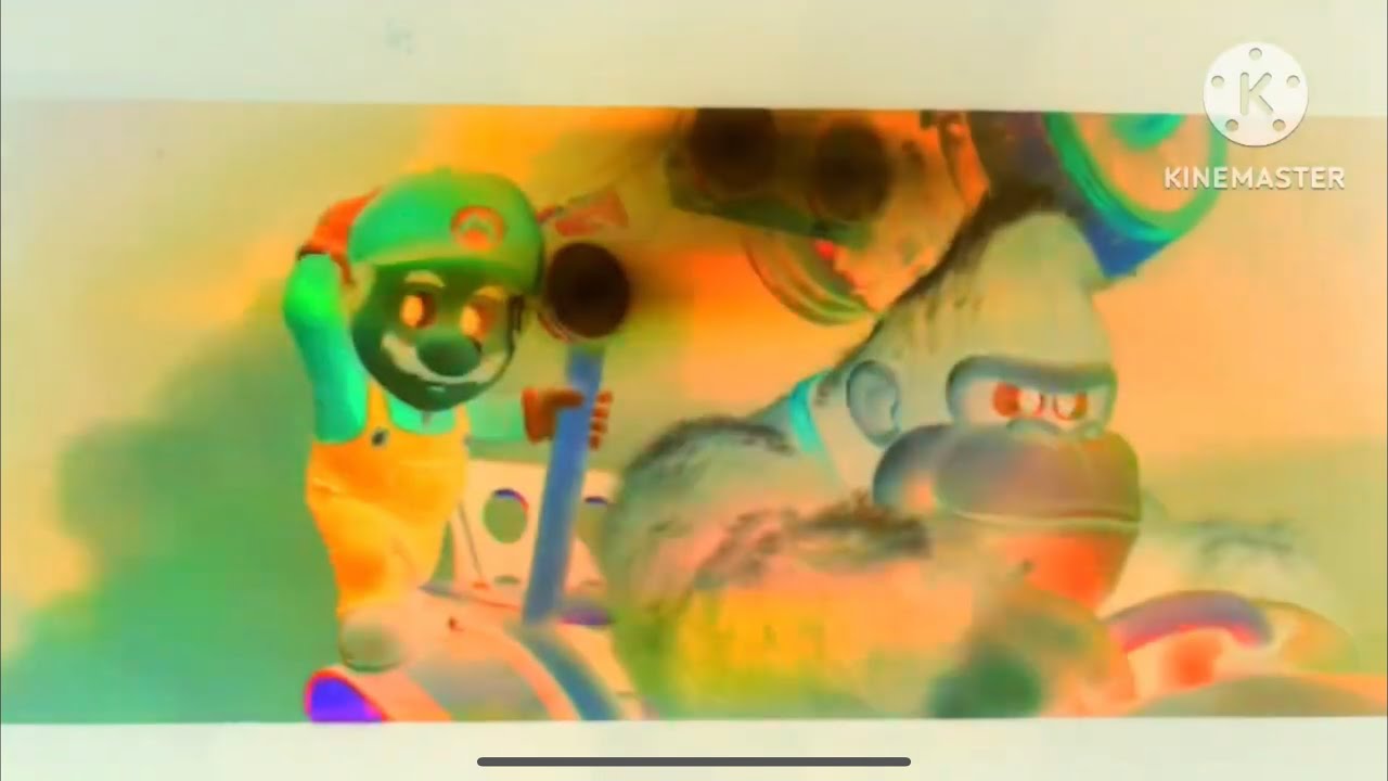 The Super Mario Bros. Movie - Mario And Donkey Kong Gets Hit By A Blue ...