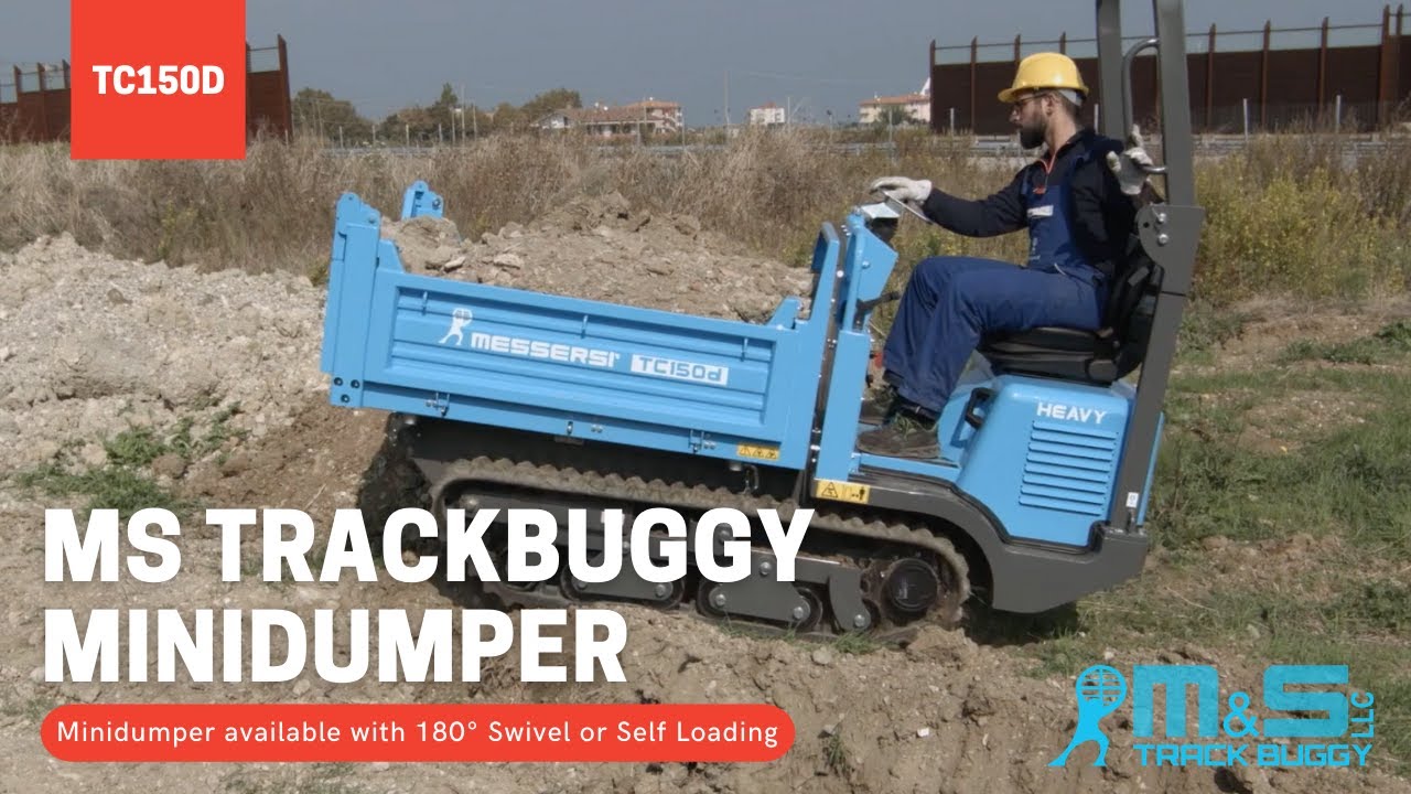 MS TrackBuggy Tracked Dumper TC150D - YouTube