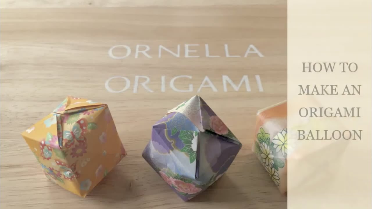 Origami Paper Balloons Tutorial | Fun Birthday Decorations | Gift Cards ...