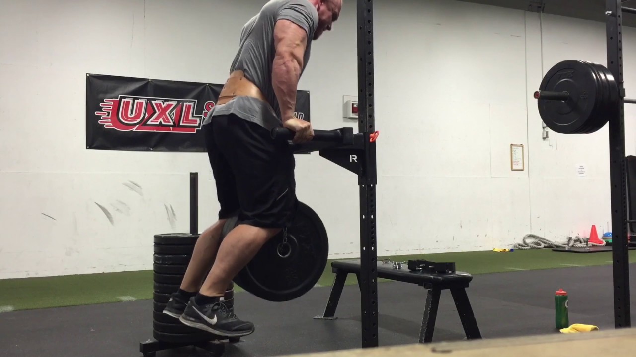 Weighted dips drop set to body weight dips - YouTube