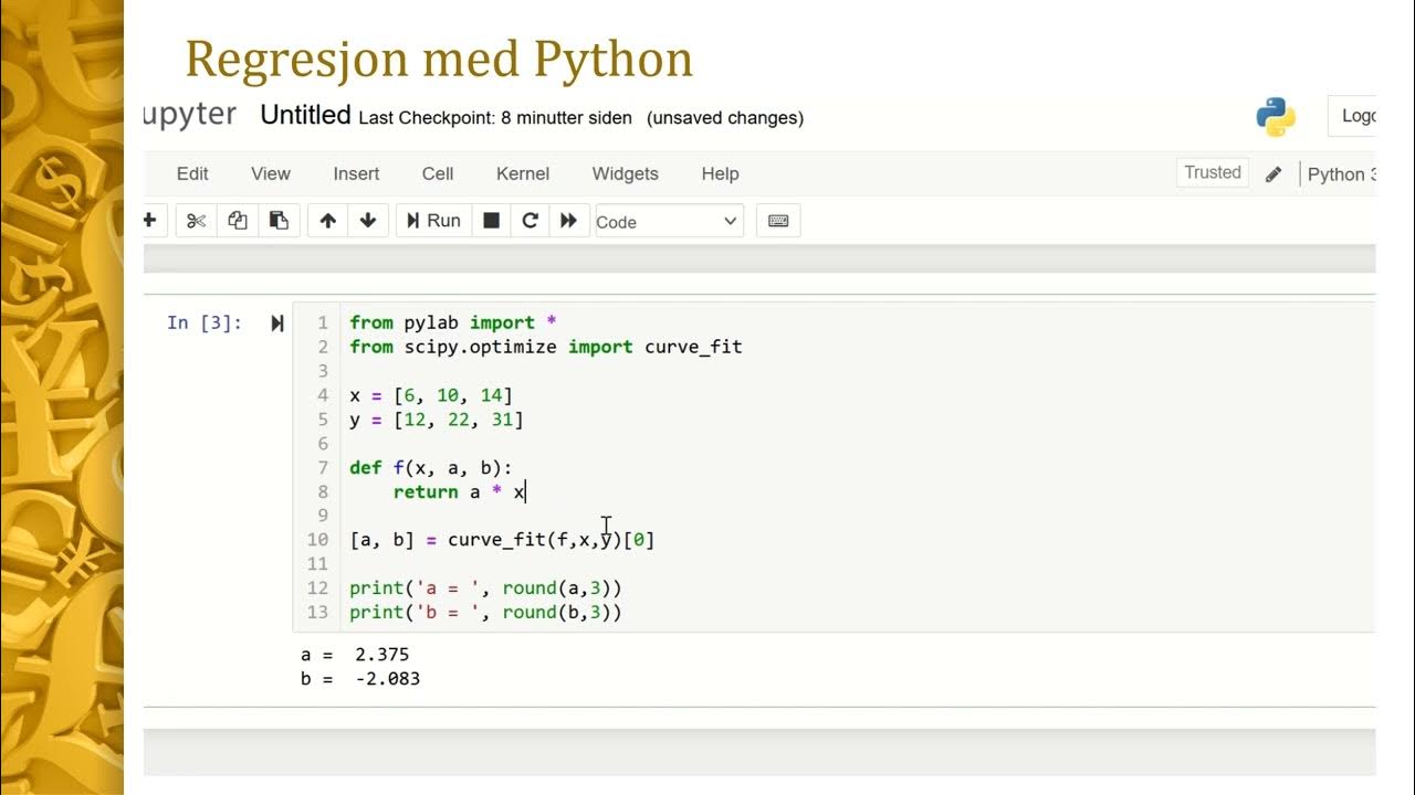 S2 - Modeller - Regresjon med Python - YouTube