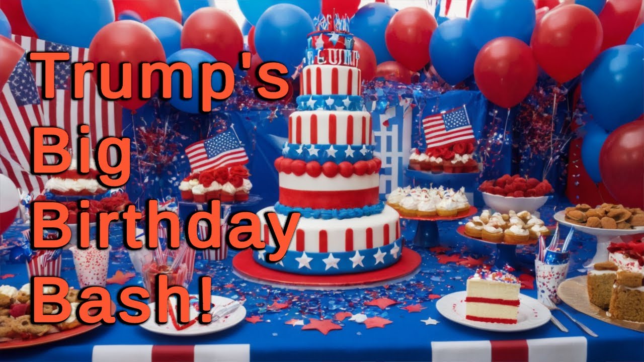 Trump Celebrates 78th Birthday with Towering 'MAGA' Cake and Biden Jabs ...
