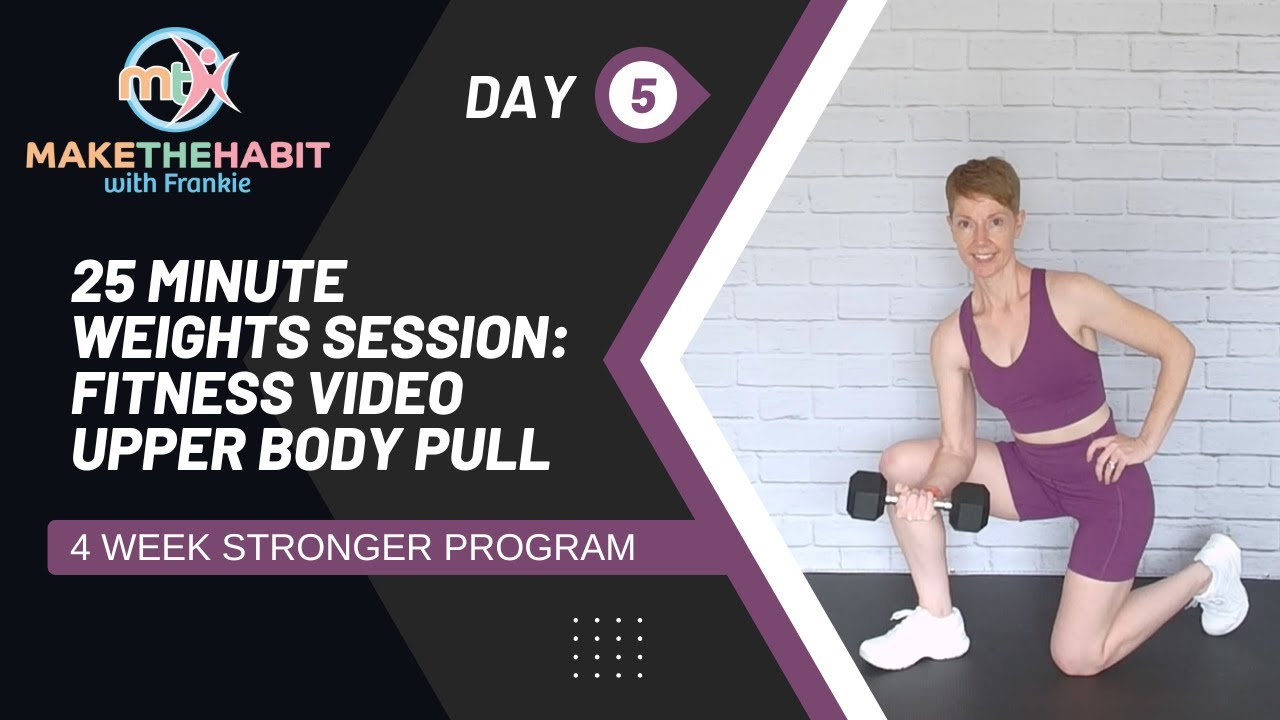 25 Minute Upper Body Pull Workout (Stronger Day 5) - YouTube