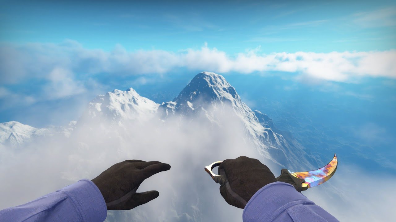 CSGO: Karambit Case Hardened ft (Blaze) - YouTube