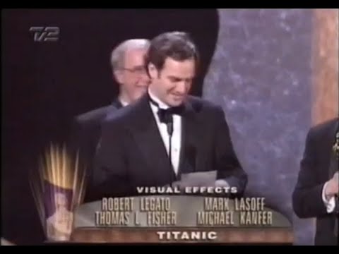 Titanic Oscar win for Best Achievement in Visual Effects (1997) - YouTube
