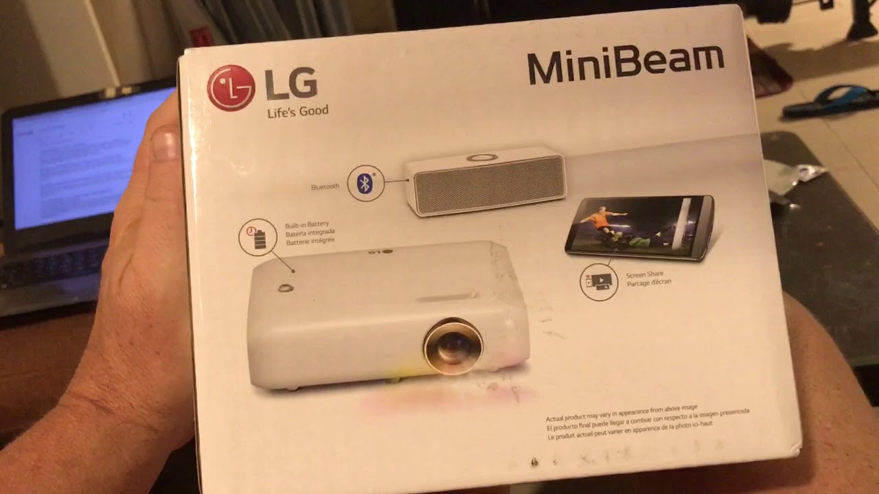 LG Mini Beam Projector - YouTube