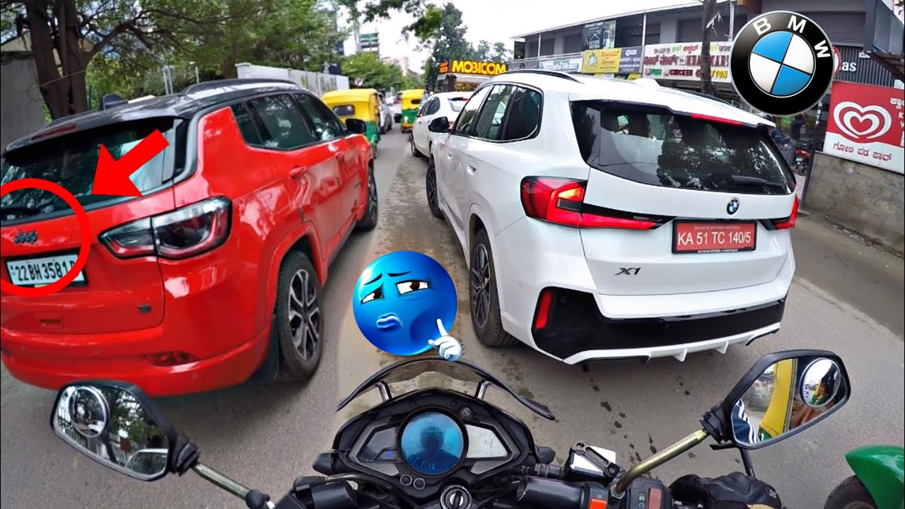 What people drive in Bangalore| BMW X1 Jeep Compass SUV - YouTube