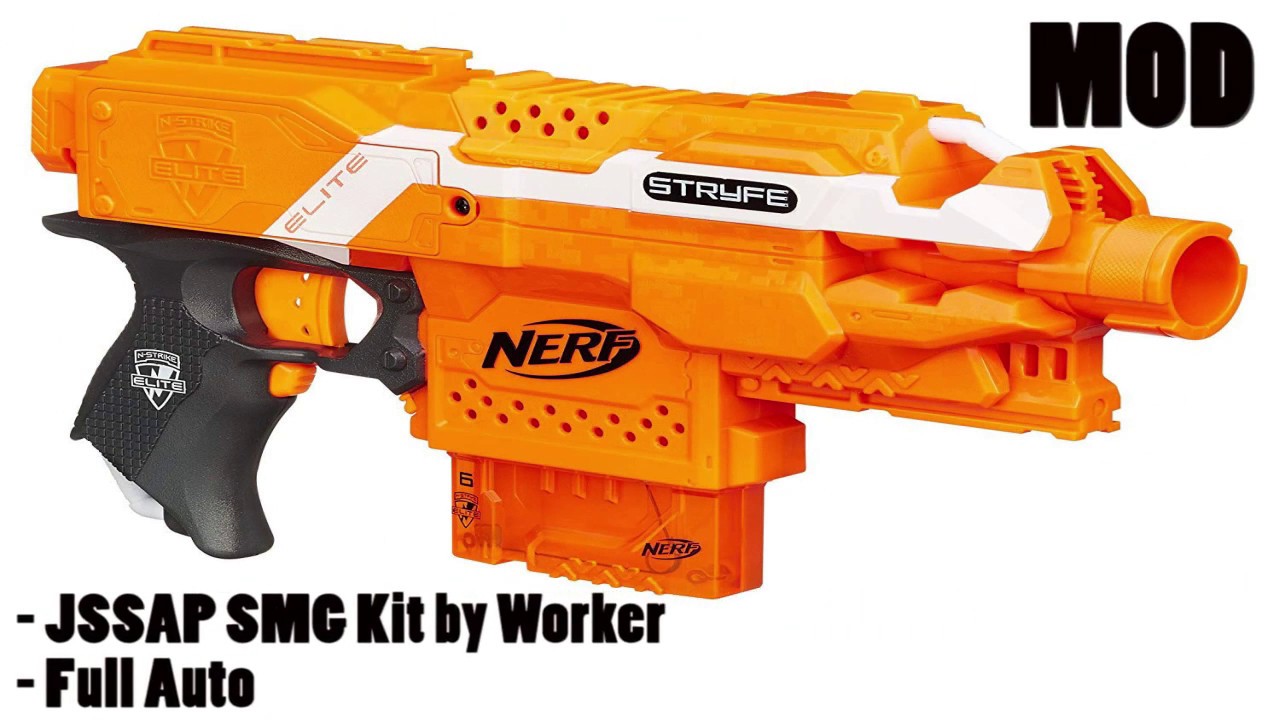 Nerf Stryfe Mod JSSAP SMG (+ variante) Kit by Worker and Full Auto ...