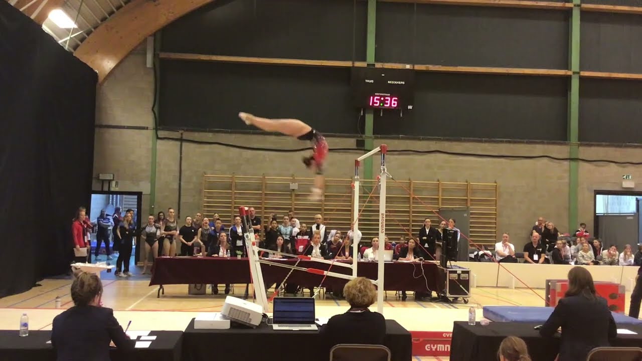 GGC 2022 - Final Uneven Bars AURELIE TRAN - Canada (12.800 pts) - YouTube