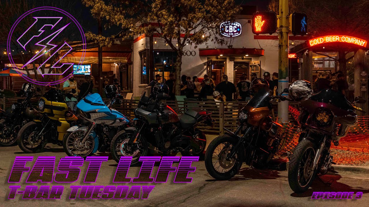 T-BAR Tuesday Bike Night and Full day in the fast life garage! - YouTube