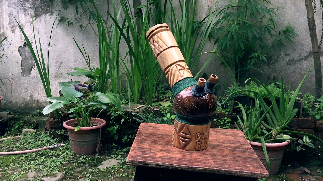Handcraft Bamboo)bong - YouTube