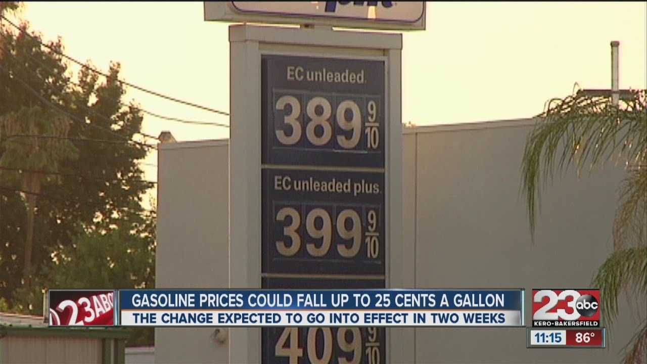 Gasoline Prices Could Fall Up To 25 Cents A Gallon - YouTube