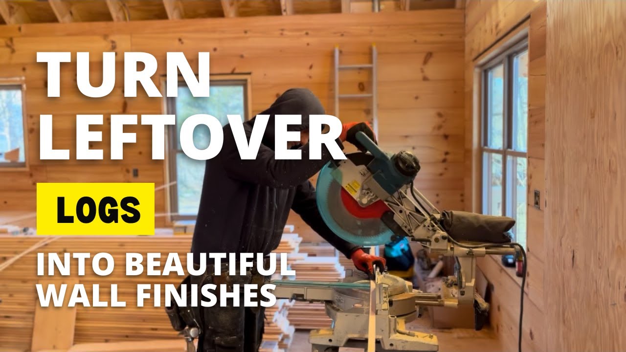 How to Easily Transform Leftover Logs into Stunning Wall Finishes - DIY ...