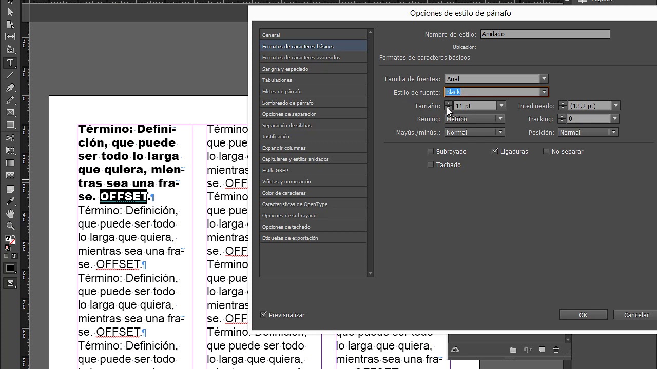 Indesign - Estilo anidado - YouTube