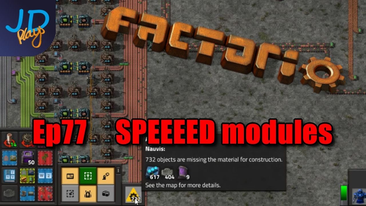 SPEEEED modules Ep77 | Factorio Biter Hell | Gameplay, Lets Play - YouTube