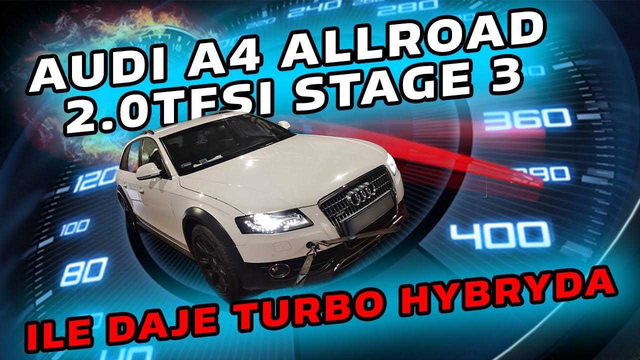 Audi A4 B8 Allroad 2.0TFSI Stage 3 | ile daje turbo hybryda - YouTube